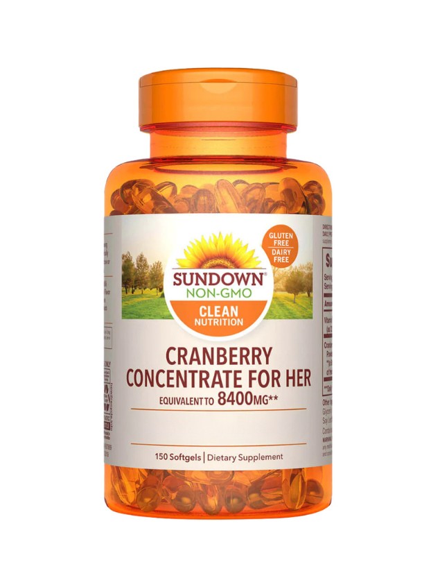 Cranberry Concentrado Mujer. 4200 mg, 150 soft. – Mixgreen.cl