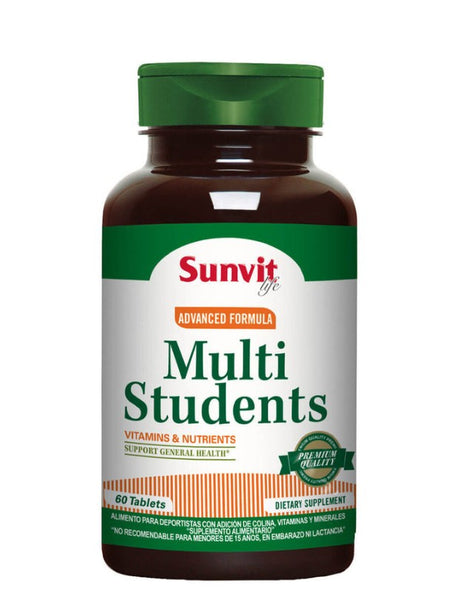 Vitaminas Multi Student, 60 tabs, Sunvit – Mixgreen.cl