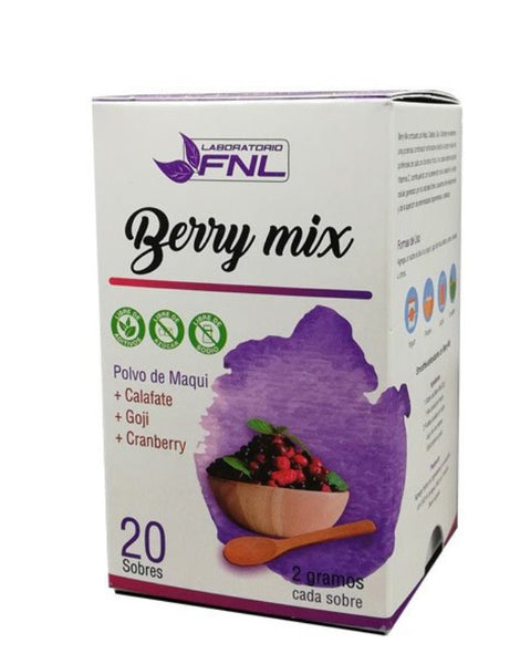 Berry Mix Antioxidante 20 sobres, 2 grs, FNL – Mixgreen.cl