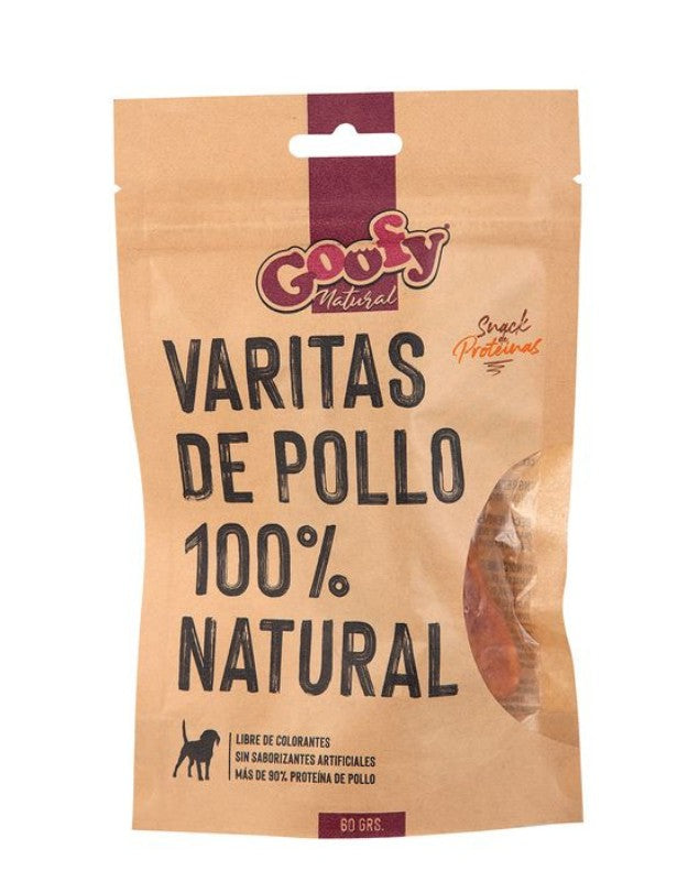 Snack Varitas Pollo Para Perros, 60 g, Goofy – Mixgreen.cl
