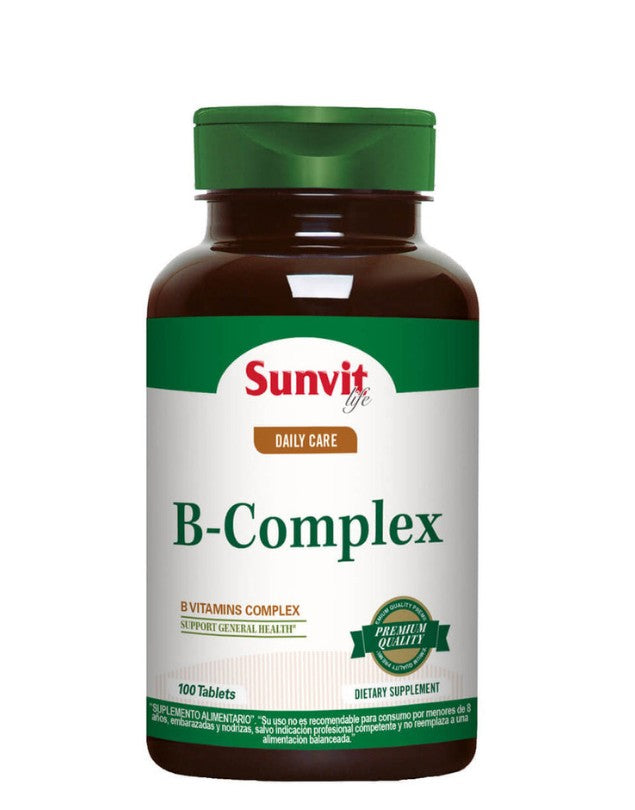 B-Complex, 100 tabs, Sunvit – Mixgreen.cl